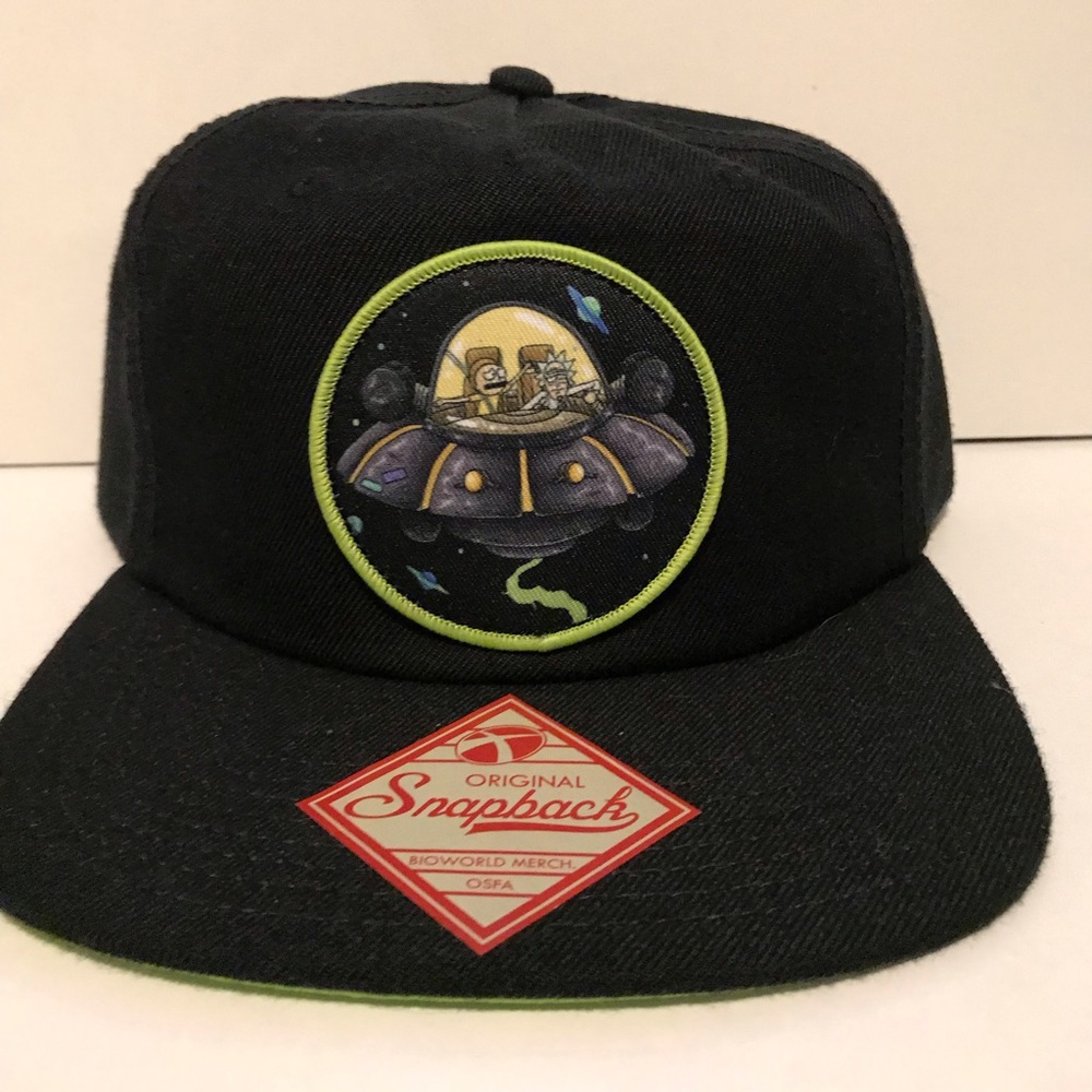 Rick And Morty Spaceship Snapback Hat. One Size - Gem